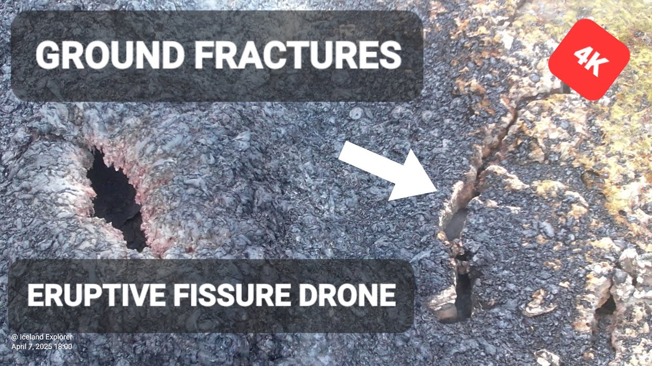 Multiple ground fractures detected from drone. Tectonic tension drives ...