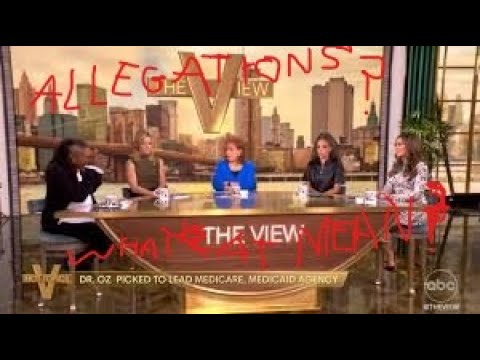 The View CAN'T Define "Allegations"! - YouTube