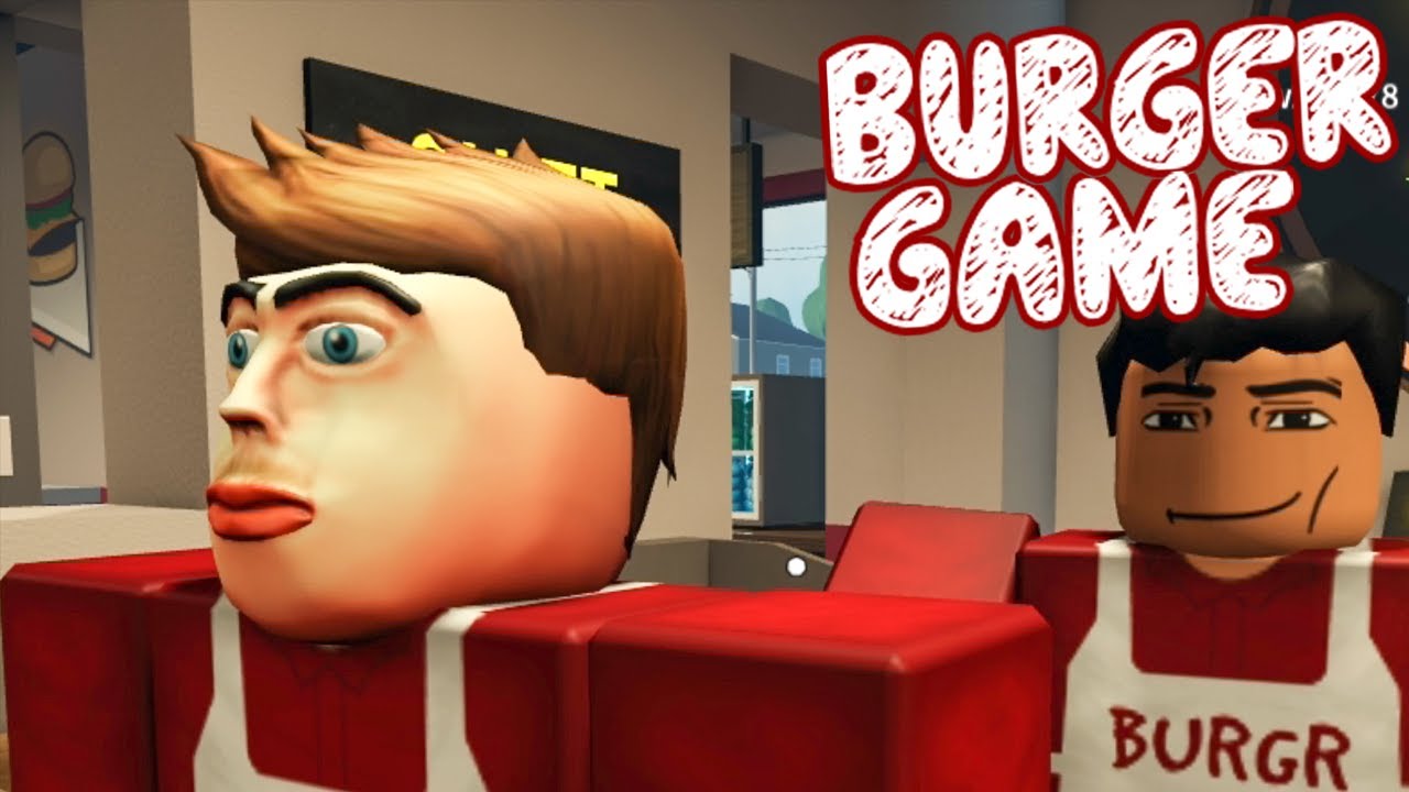 Roblox Burger Game || 8 Guys Cooking Burger on Roblox - YouTube