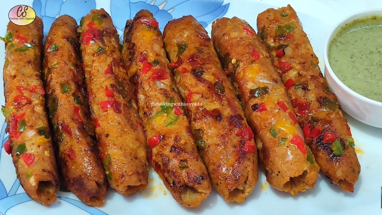 Chicken Kabab Recipe | Turkish Chicken Adana Kebab | Gilafi Kabab ...
