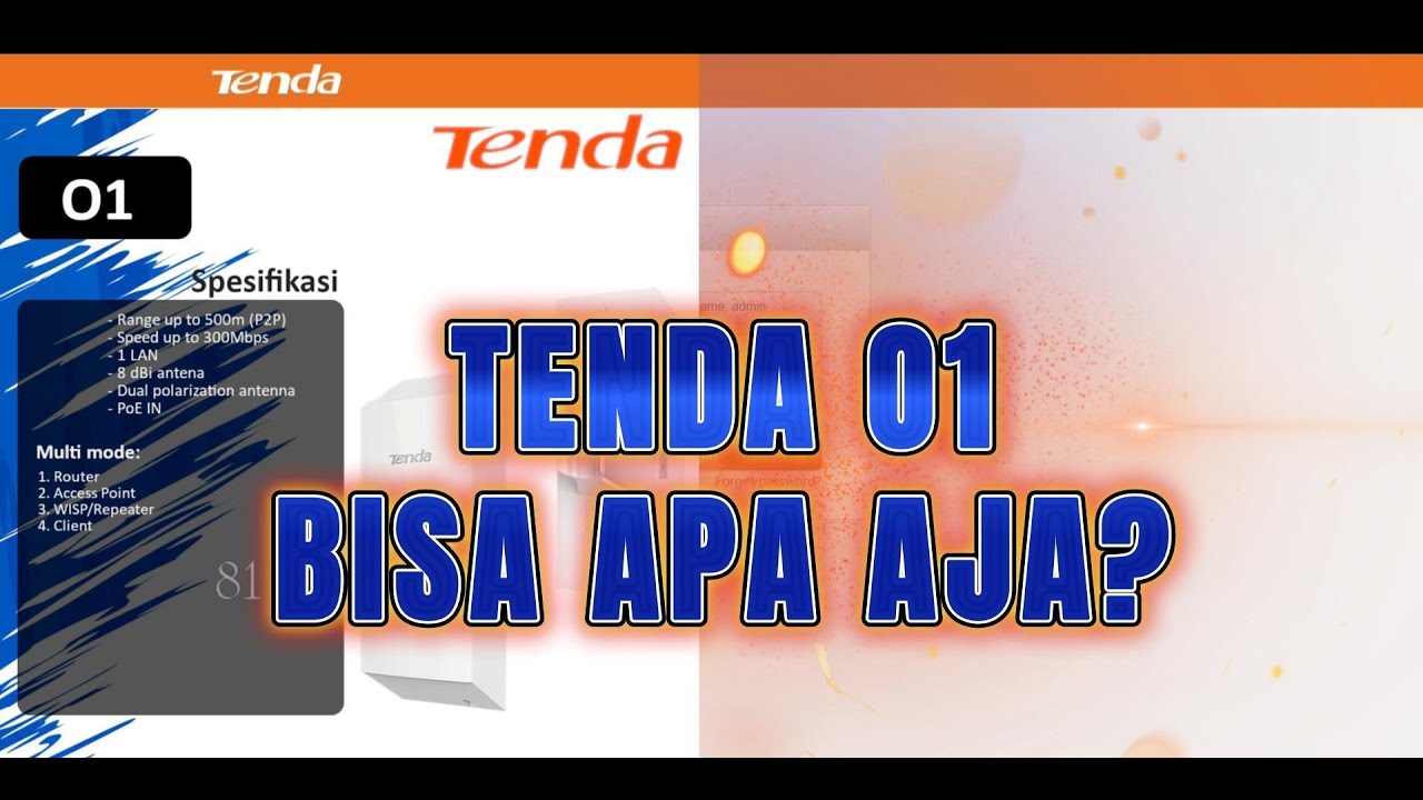 Menu dan Fitur Access Point Tenda O1 Bisa Apa Saja? - YouTube
