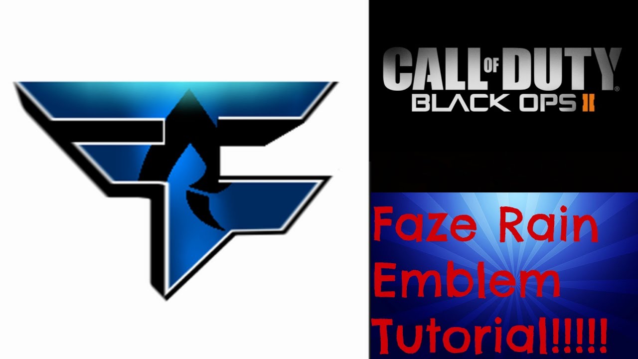 Black Ops 2 - Emblem Tutorial - Faze Rain! (Easy) - YouTube