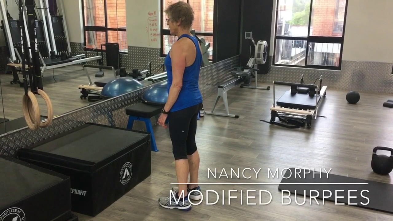Modified Burpees (Deadlift / Hip Hinge and Vertical Push Above Shoulder ...