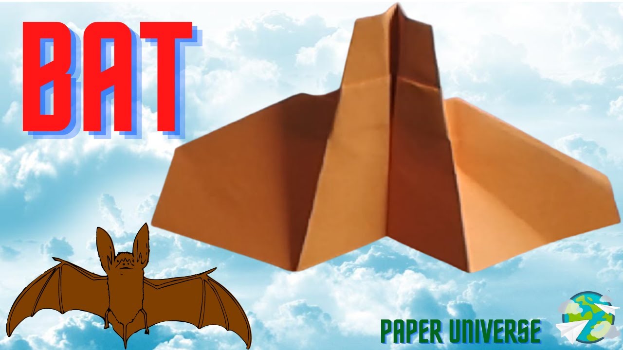 How to Make a Bat Paper Plane? / Paper Plane Engineering - YouTube
