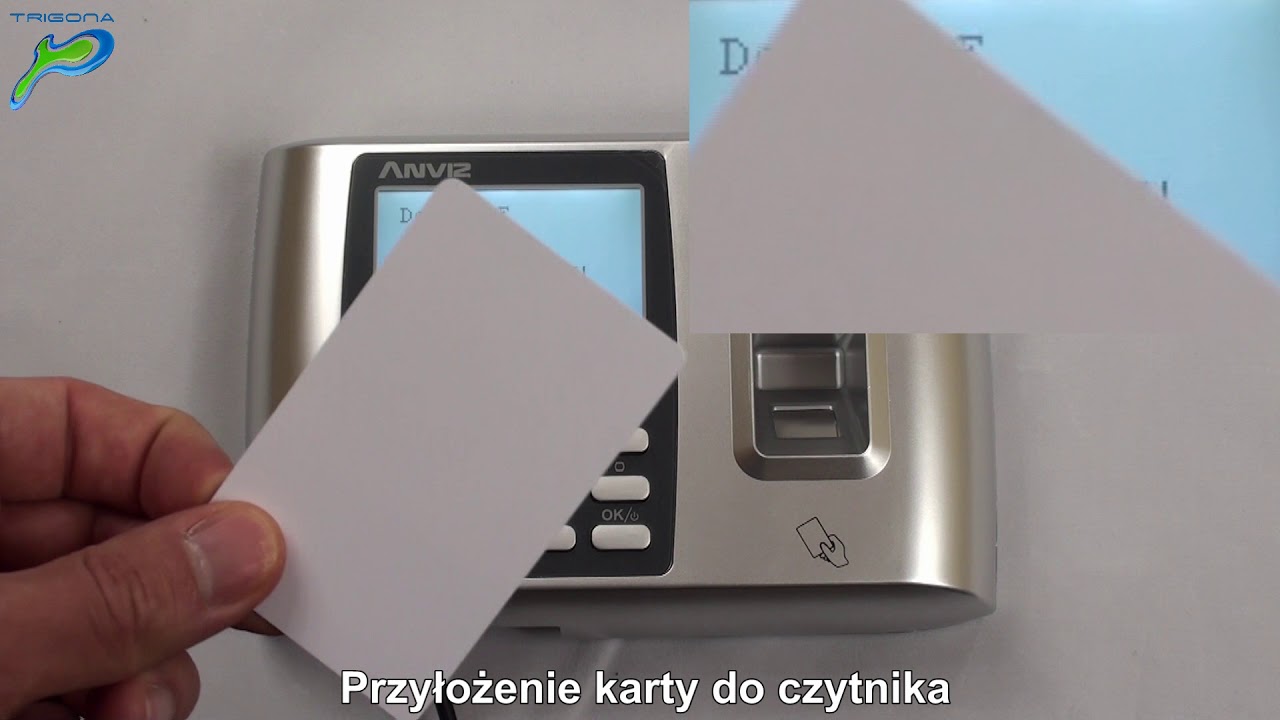 Anviz A300 dodawanie kart zbliżeniowych - YouTube