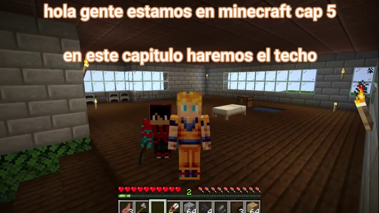 MINECRAFT (5) CONSTRUYENDO EL TECHO - YouTube