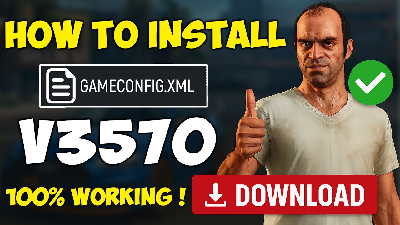 How to Install Latest Gameconfig in GTA V Version 3570 (Fix All Crashes ...