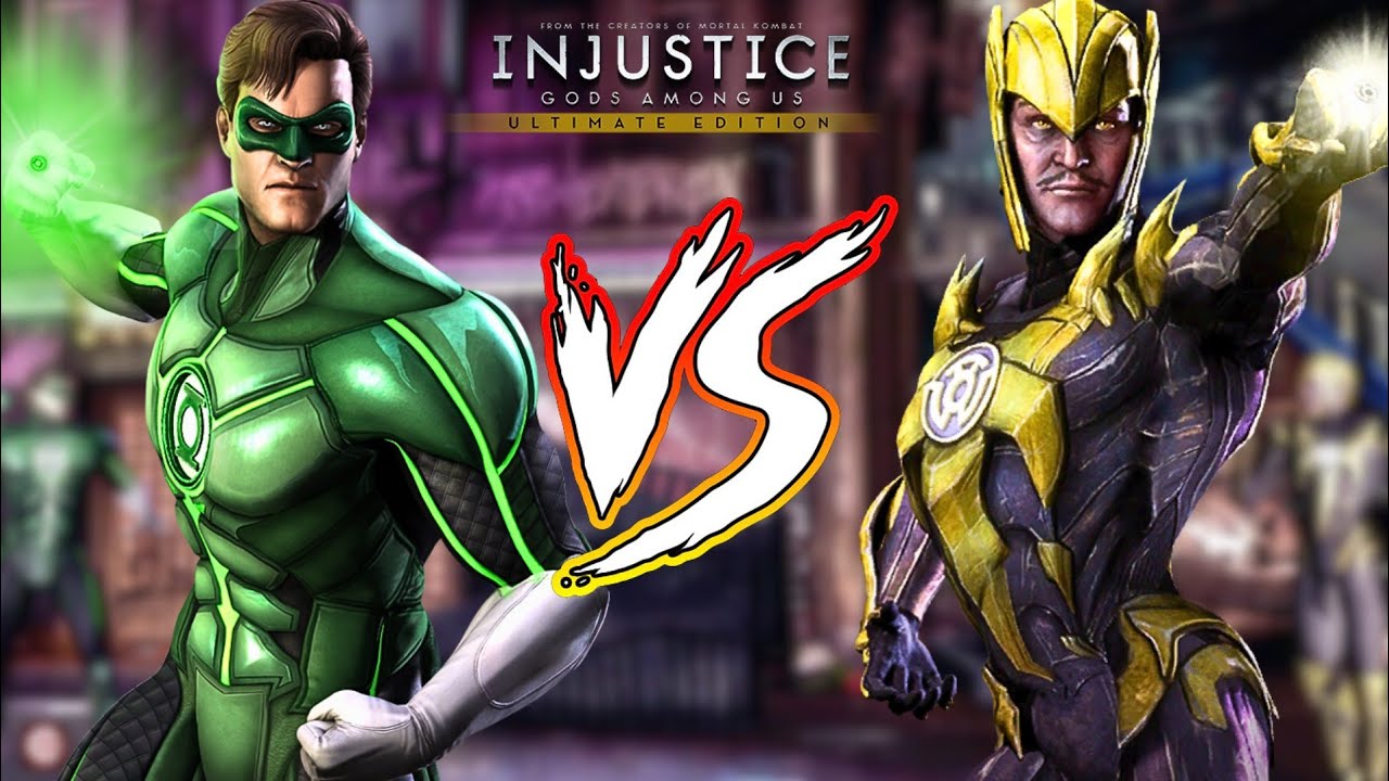 Green Lantern Vs. Sinestro - Injustice: Gods Among Us (Hard) - YouTube