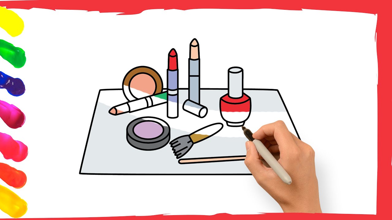 How To Draw Makeup | Drawing Tutorial Art For Kids | 어린이 그림 - YouTube