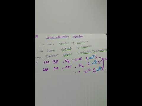 Super tricks to learn isoelectronic species,isodiaphers,isoesters - YouTube