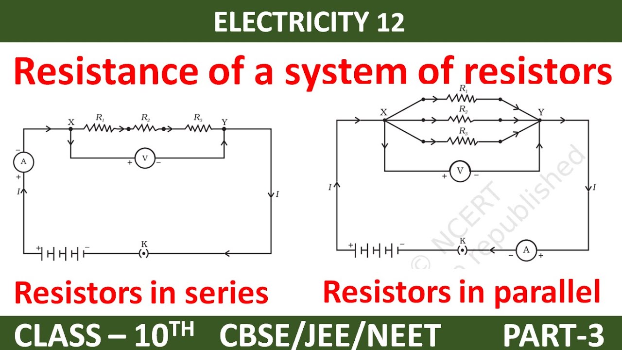 resistance of a system of resistors class 10 in hindi | RESISTORS IN ...