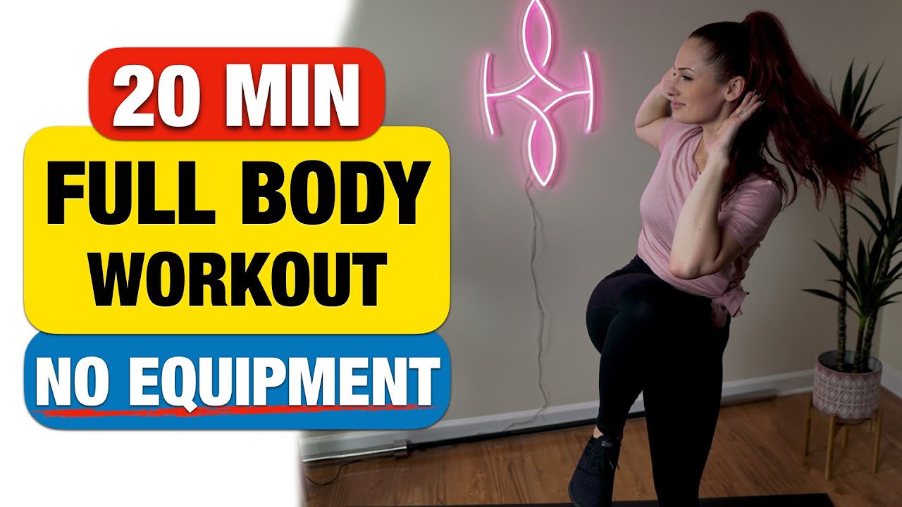 20 MIN BEGINNER FULL BODY WORKOUT ANYONE CAN DO (No Equipment) - YouTube