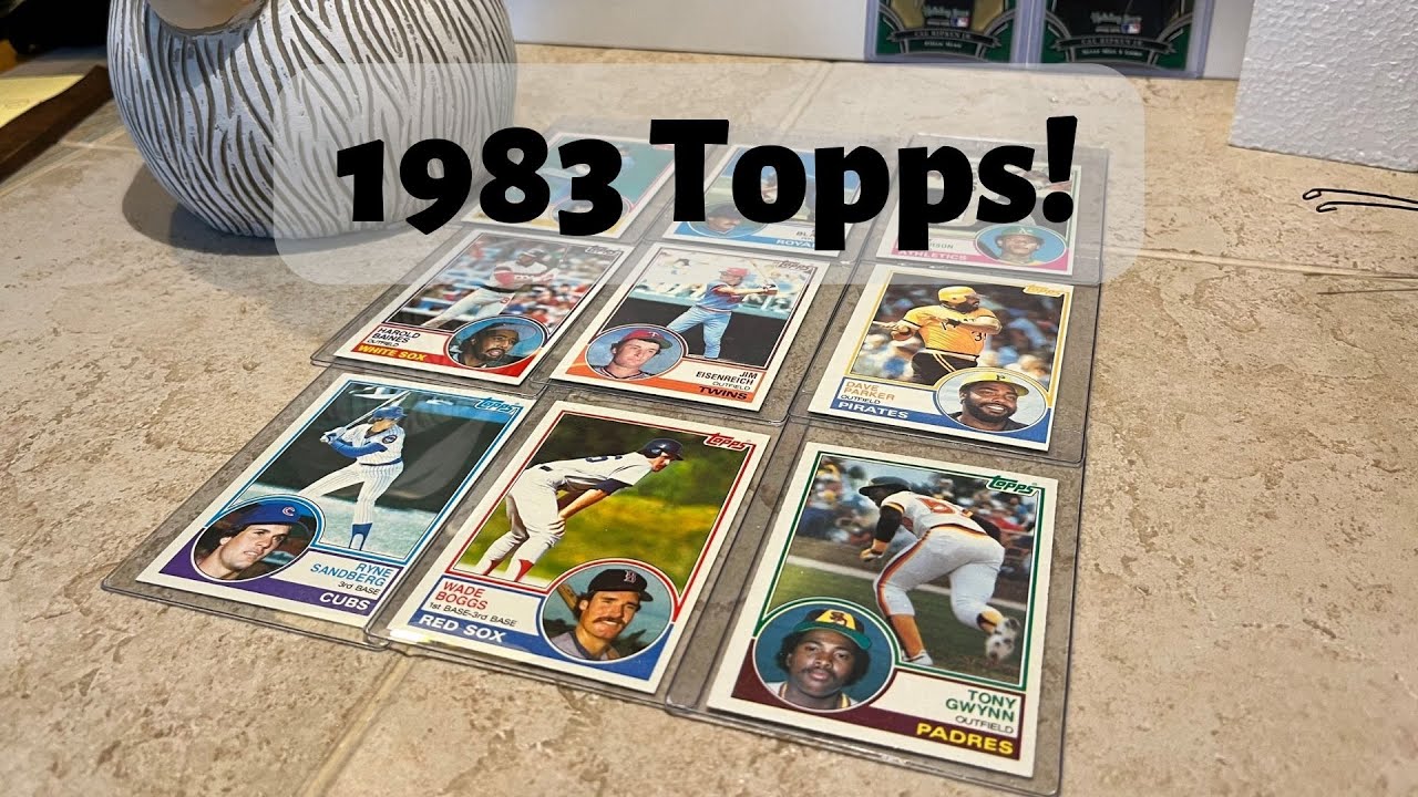 Vintage Baseball Cards From 1983 Topps And Topps Traded - Highlights Of