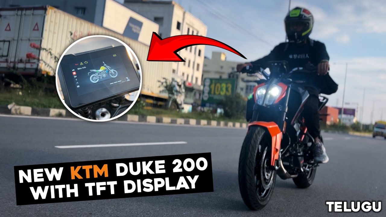 2025 KTM DUKE 200 WITH NEW TFT DISPLAY | Telugu Review - YouTube