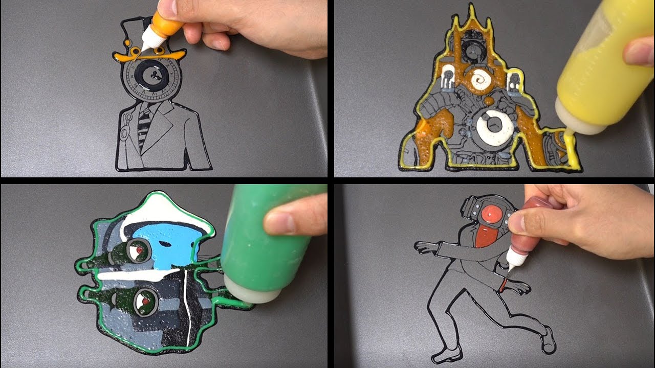 Skibidi Toilet Multiverse Pancake Art - Clockmen, Smuf Cat Toilet ...