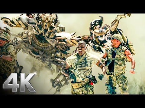 Soldiers vs Scorponok in the Desert | Transformers | CLIP 💥 4K