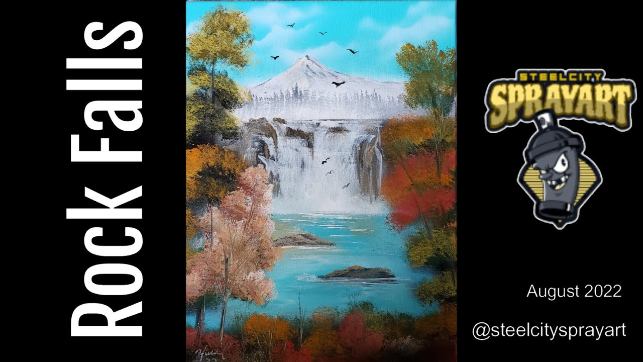 Rock Falls - Watch me create this awesome waterfall scene with spray ...