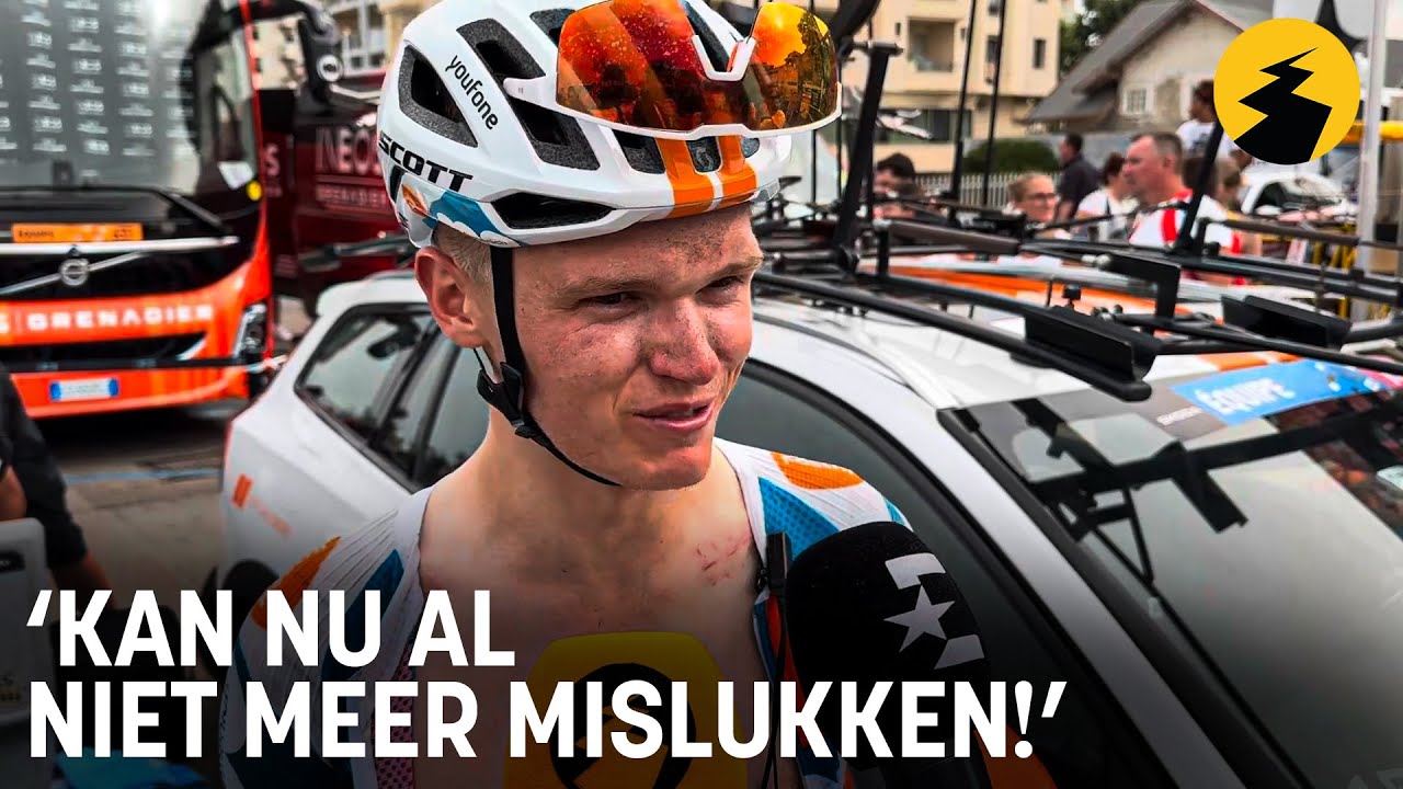 Oscar Onley (dsm-firmenich PostNL) na rit en geel Tour de France: “Kan ...