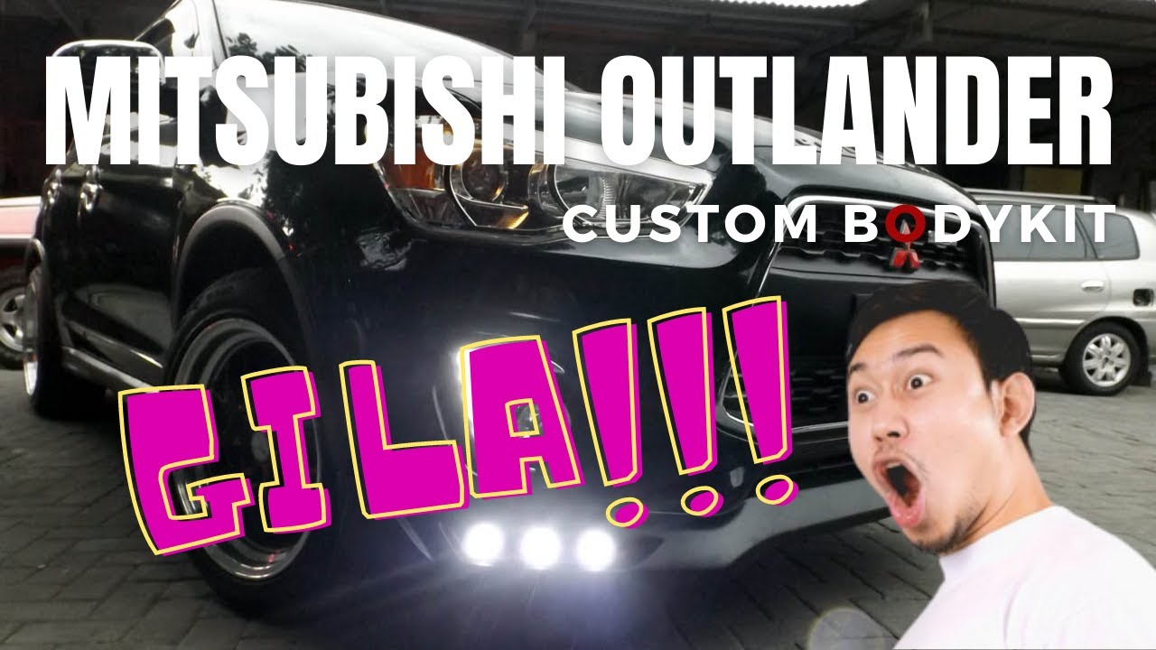 Mitsubishi Outlander Modification with Simple Body Kit - YouTube