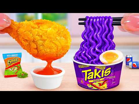 Mini Jollibee Store 🍗 How To Make Miniature Fried Chicken & Samyang Noodles 💕 Tina Mini Cooking