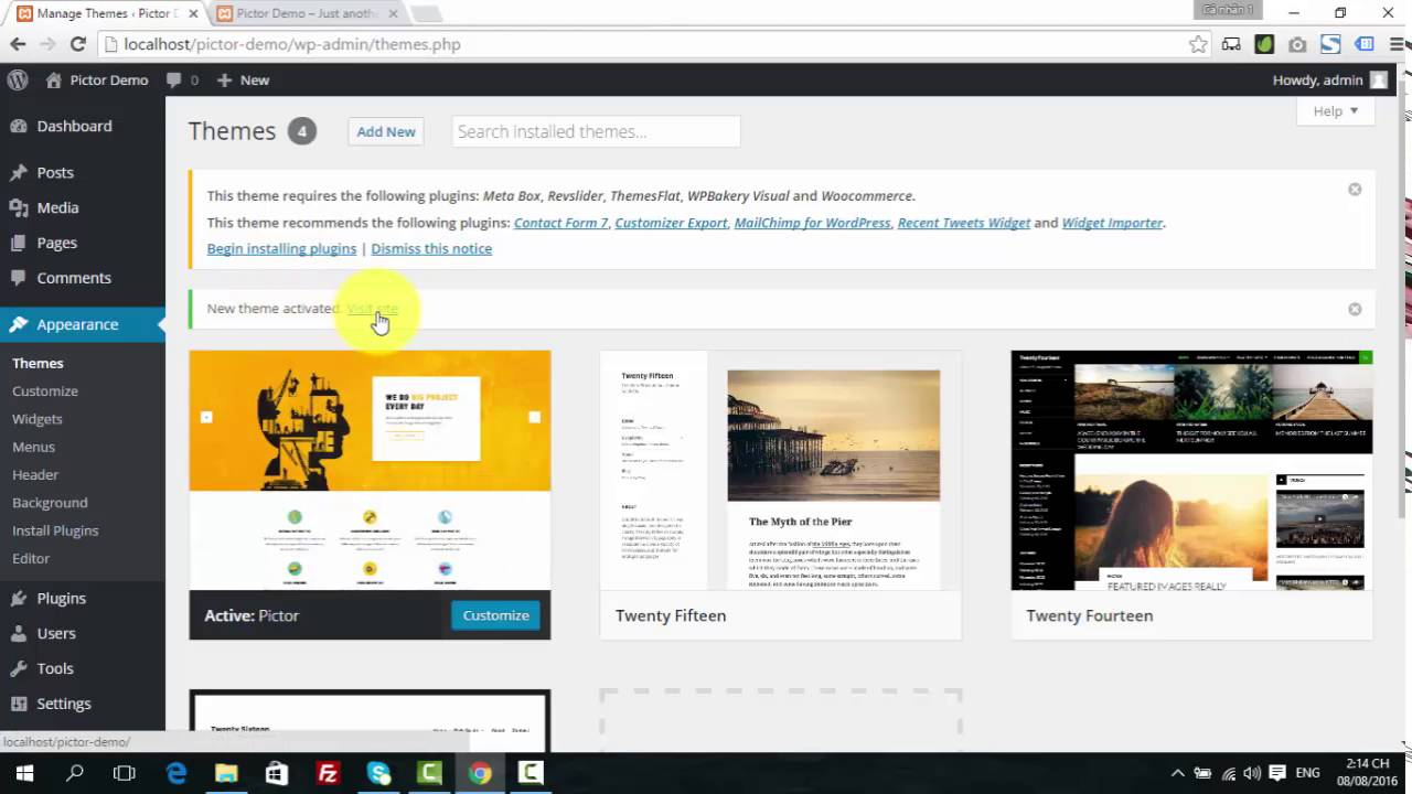 Install Active Theme & Plugin - YouTube