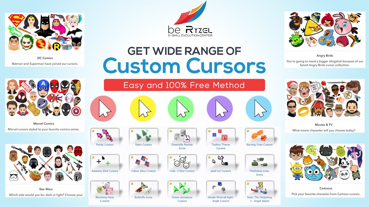 Get Wide Range of FREE CUSTOM Cursors for Windows 10, 8, 11 - Custom ...