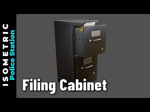 BLENDER: ISOMETRIC POLICE STATION (PART 7) - YouTube