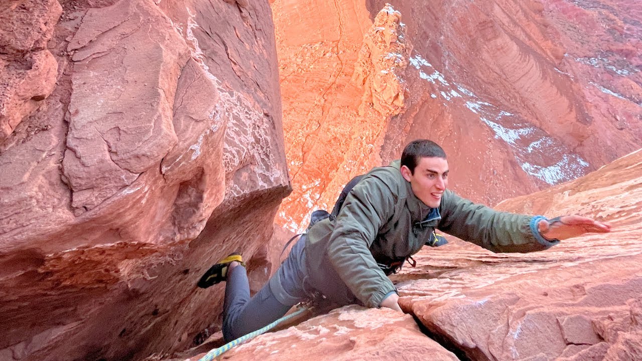 Climbing Castleton's North Face (5.11-) - YouTube