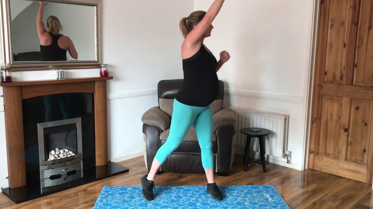 Diagonal reach and squat - YouTube