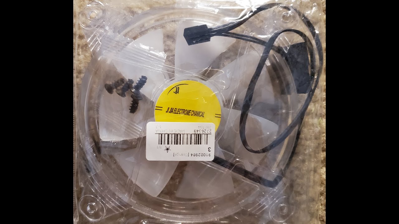 OCUhome Ji Jia Electromechanical Orange LED 120 3-pin Fan Review, Pt 1 ...
