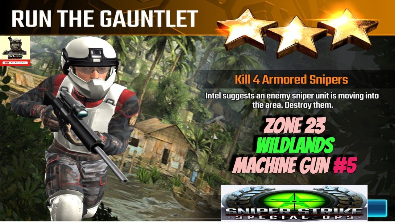 Campaign Zone 23 Wildlands Run the Gauntlet Machine Gun mission #5 ...