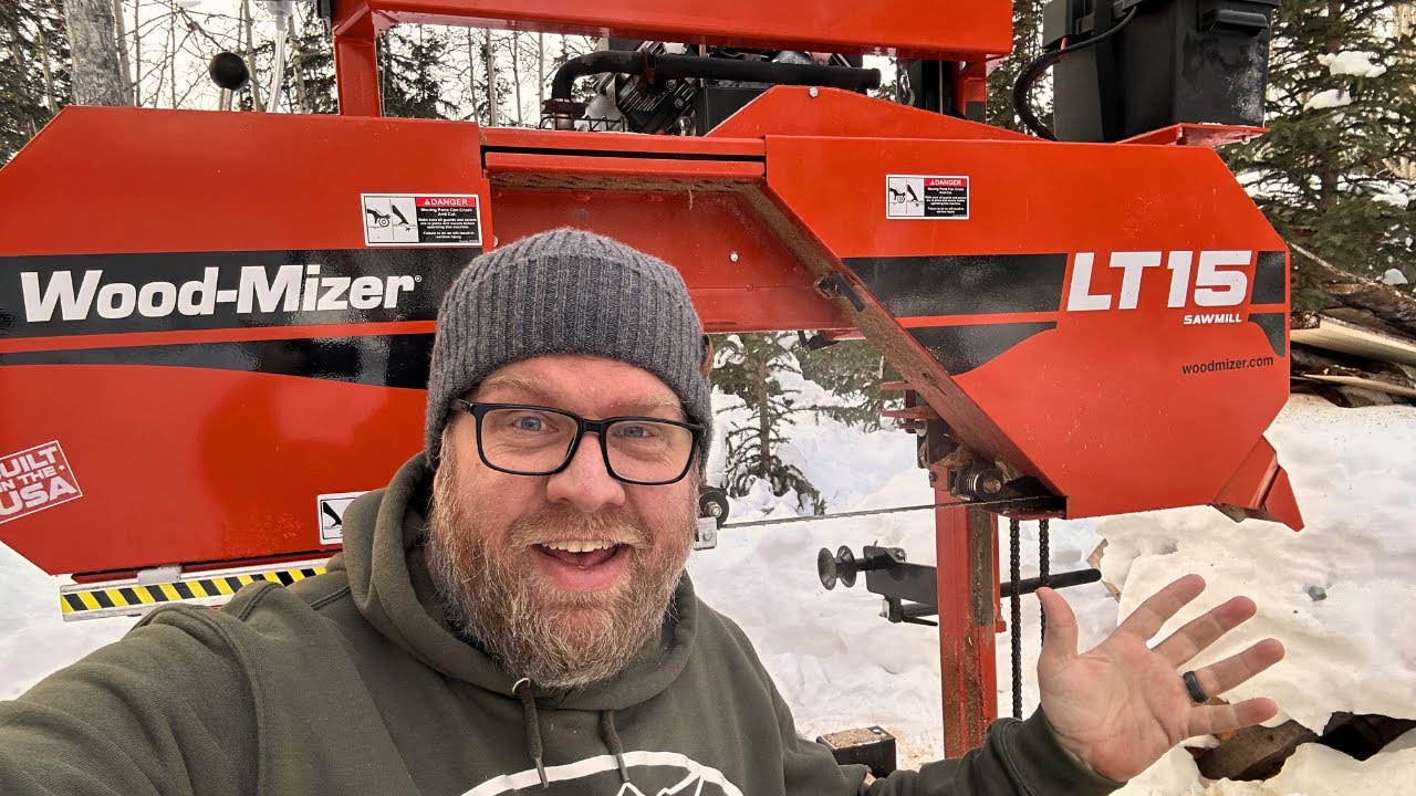 Wood-Mizer LT15 In the Winter | Conquering The Cold With Our Sawmill ...