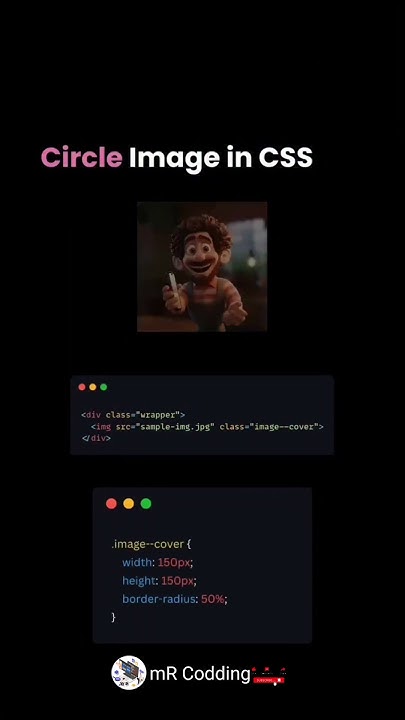 Circle Image in CSS #coding #mrcodding #shorts #shortfeed #shortvideo #explore - YouTube