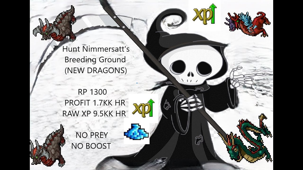 HUNT NIMMERSATT'S BREEDING (NEW DRAGONS) RP 1300 RAW XP 9.5KK / 1.7KK ...