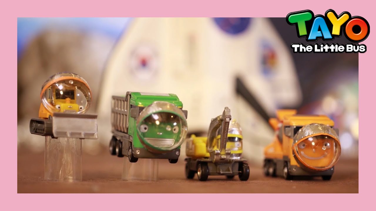 Tayo Strong heavy vehicles in space! l Tayo Toys Story l Tayo the ...