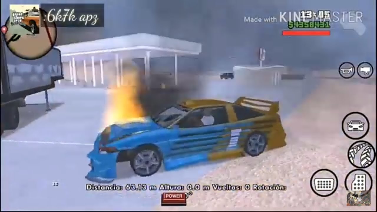 The best crashes GTA San Andreas - YouTube
