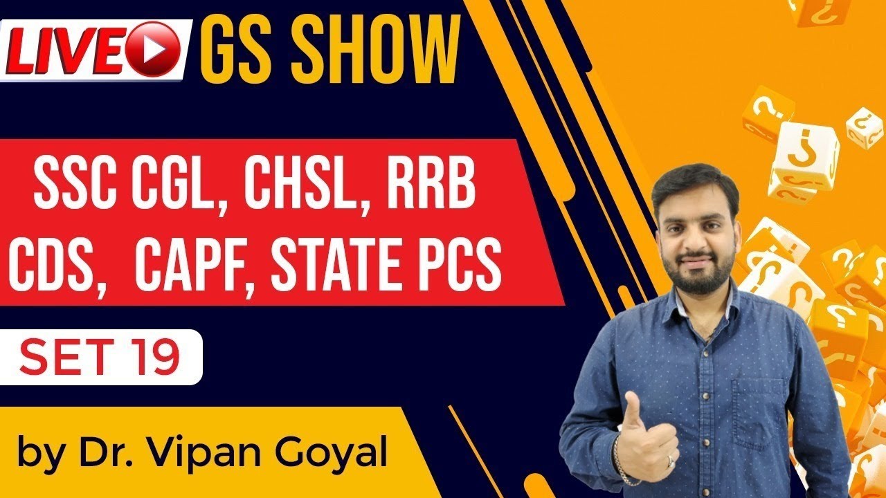 GS Show By Dr. Vipan Goyal - Set 19 for All Exams - Finest collection ...