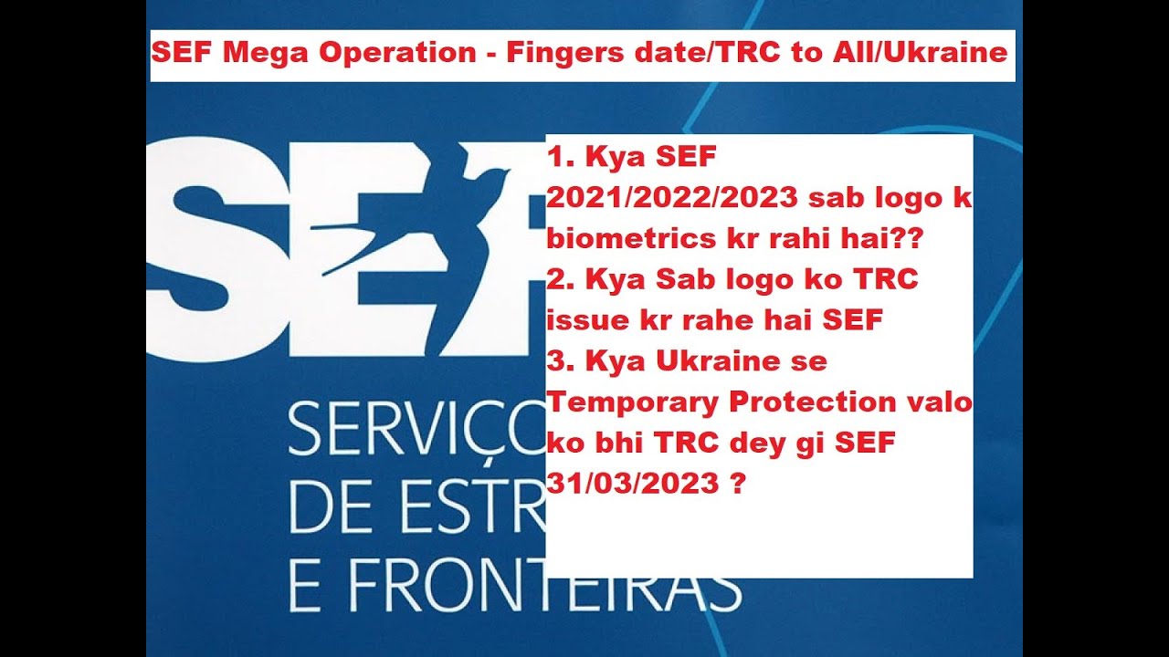 SEF Update | Mega Operation - 31/03/2023 | Fingers & TRC To All People ...
