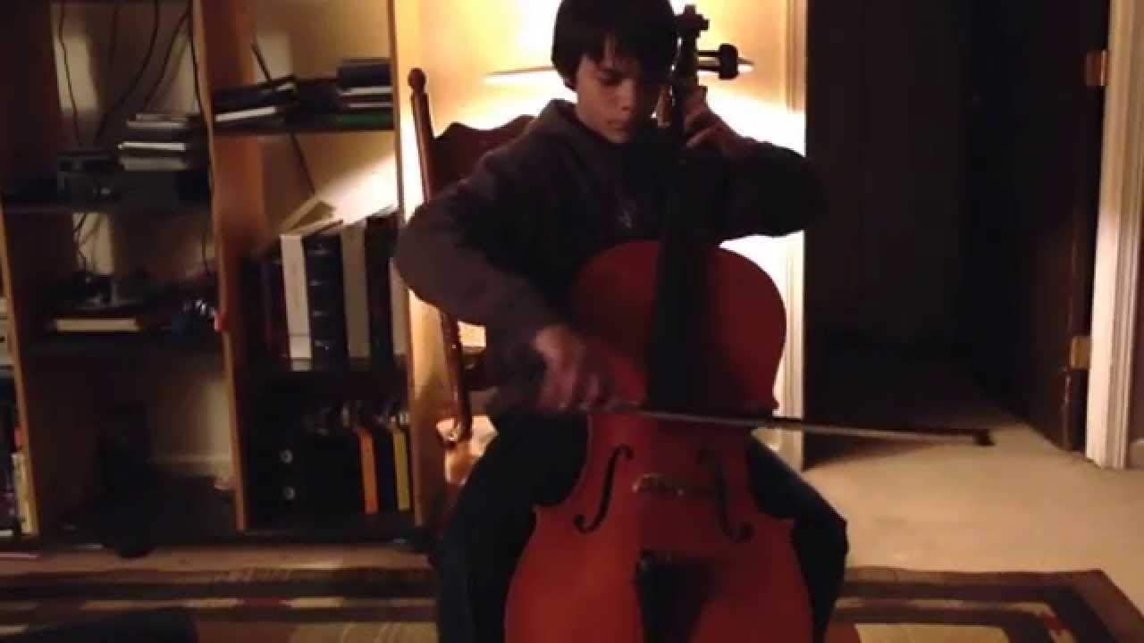7th grade student plays "Jolly Old Saint Nicholas" on Cello - YouTube