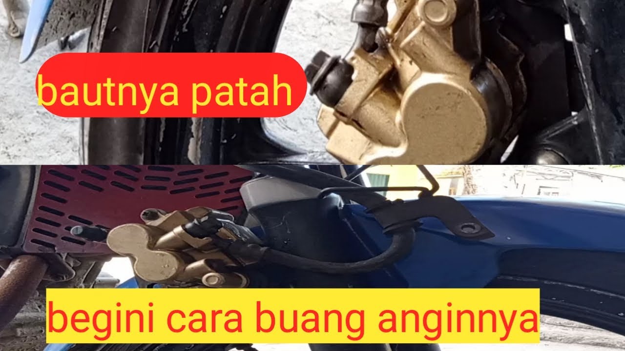 cara mengatasi rem cakram depan masuk angin - YouTube
