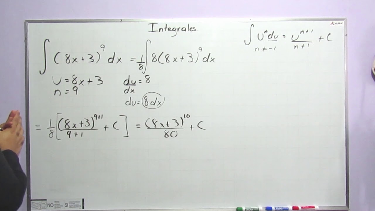 Integral u exponente n completando diferencial 3 - YouTube