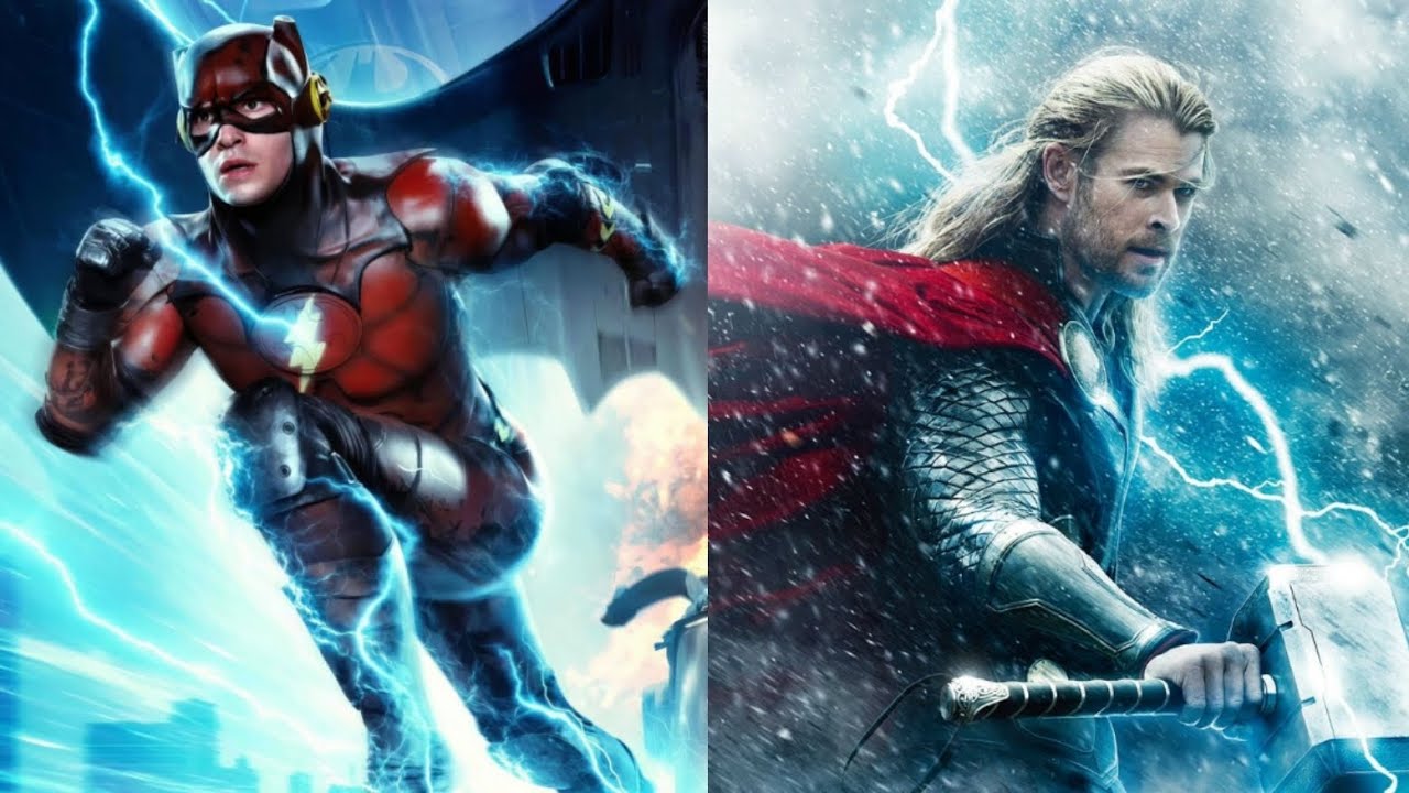 Thor vs Flash Young Barry (Chris Hemsworth vs Ezra Miller) - YouTube