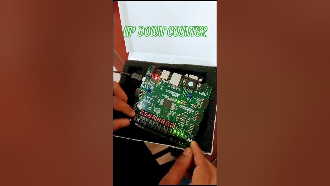 Up down counter on FPGA board - YouTube