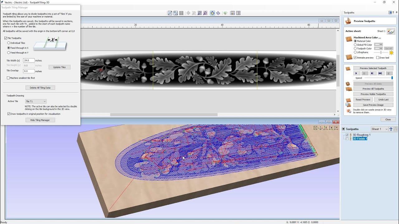 3D Tiling | Vectric V11 Tutorials - YouTube