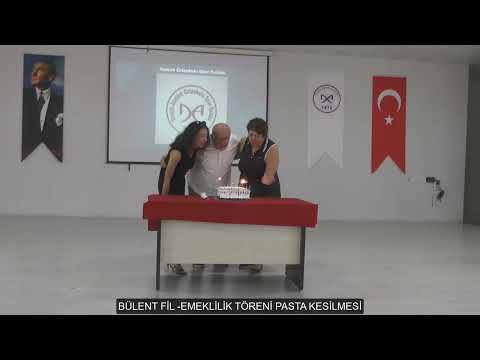 BÜLENT FİL EMEKLİLİK TÖRENİ PASTA KESİLMESİ