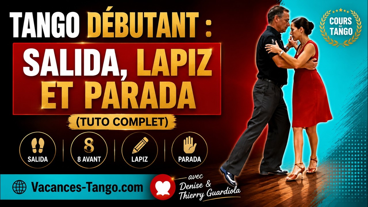 Tango argentin débutant Salida 8 avant lapiz parada - YouTube