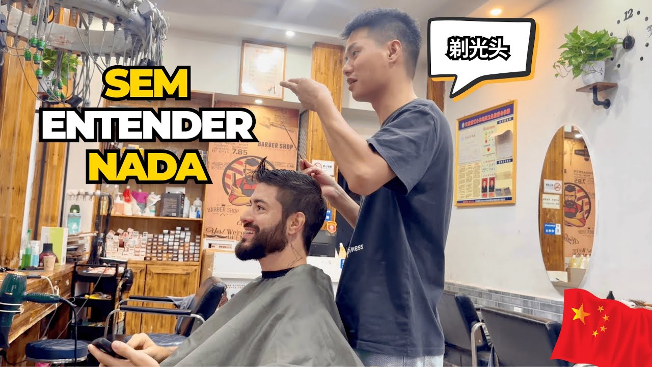 🇨🇳 Cortei Cabelo e barba na China SEM Falar Chinês! Deu Certo? - YouTube
