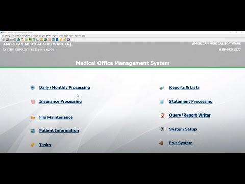 Medical & Billing Management American Medical Software 2 - YouTube