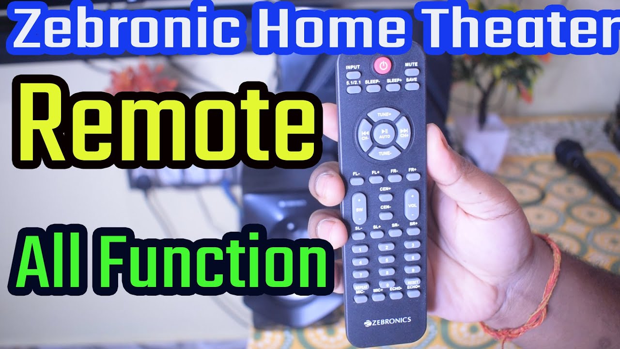 Zebronic Home Theater Remote Function | Zebronic 5.1 Home Theater ...