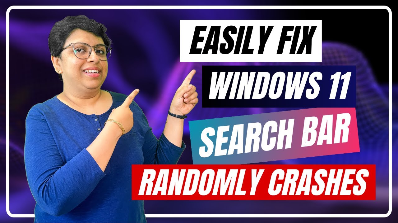 How to Fix WINDOWS 11 Search Bar Randomly Crashes? | Search Bar Not ...